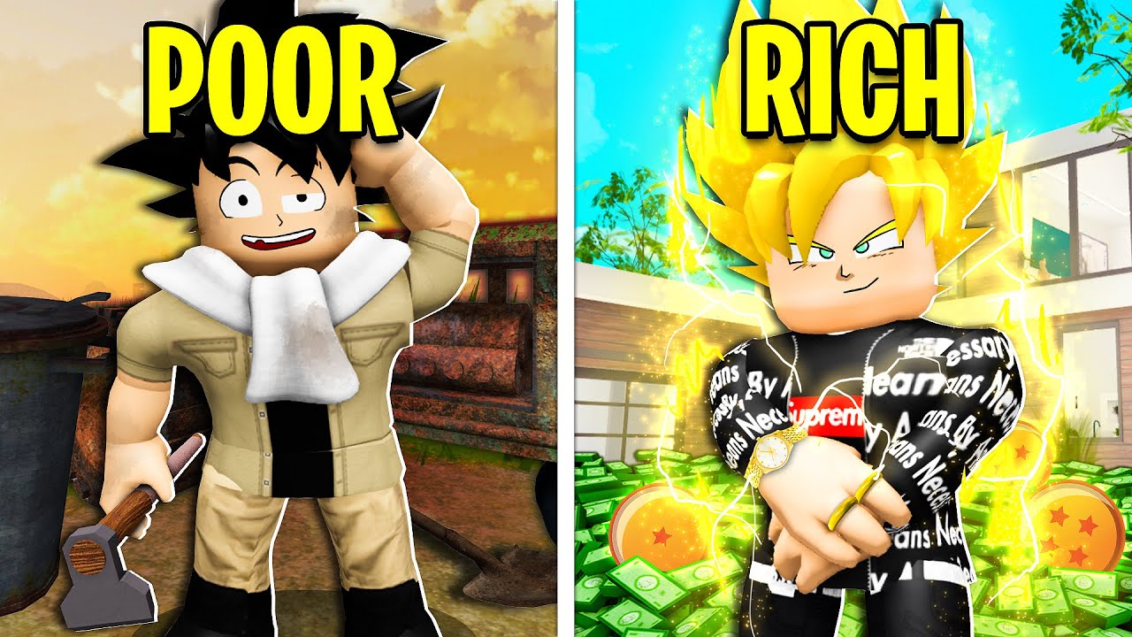 Upgrading POOR GOKU To RICHEST EVER! (Roblox) - YouTube