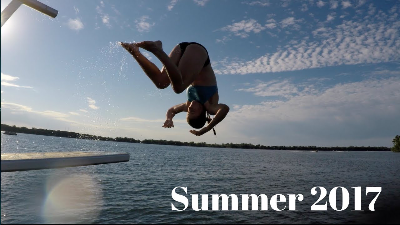 Water Trampoline and Diving Board Video! - Summer 2017 - YouTube