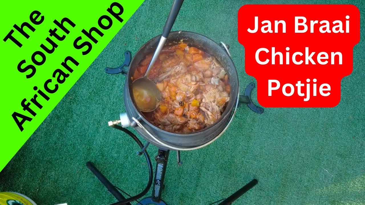 Making Chicken Butternut and Sweet Potato Potjie with Jan Braai Sauce ...