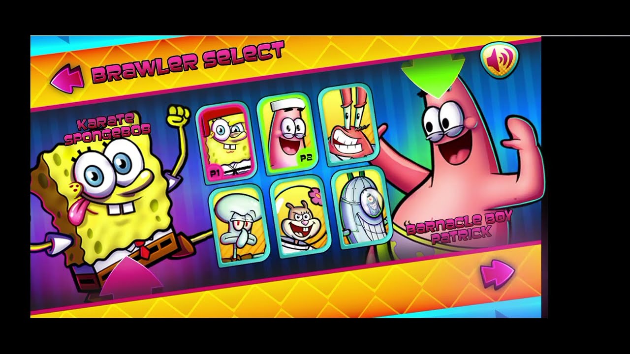 Bikini Bottom Brawlers : SpongeBob SquarePants VS. Patrick Star - YouTube