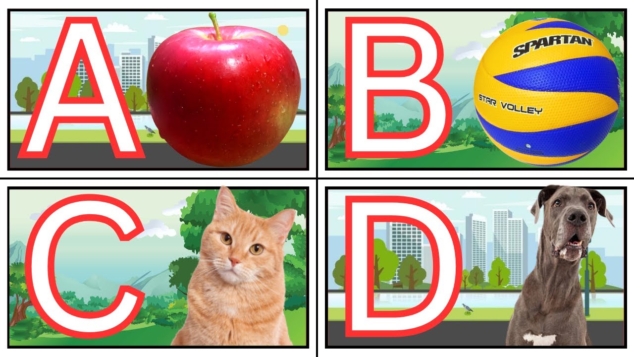 A for Apple B for Ball | ABC Phonics Song #abcde #balbagicha #shorts # ...