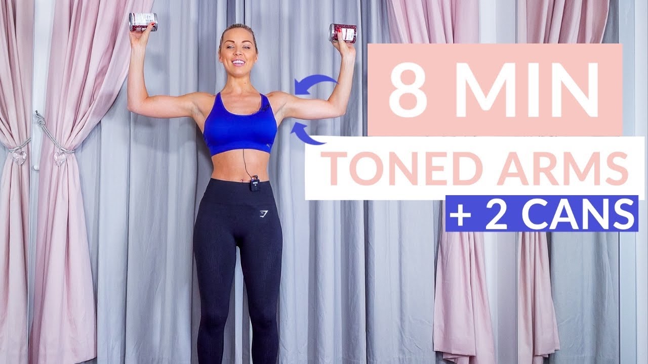 HOW TO TONE YOUR ARMS AT HOME - With Cans! - YouTube