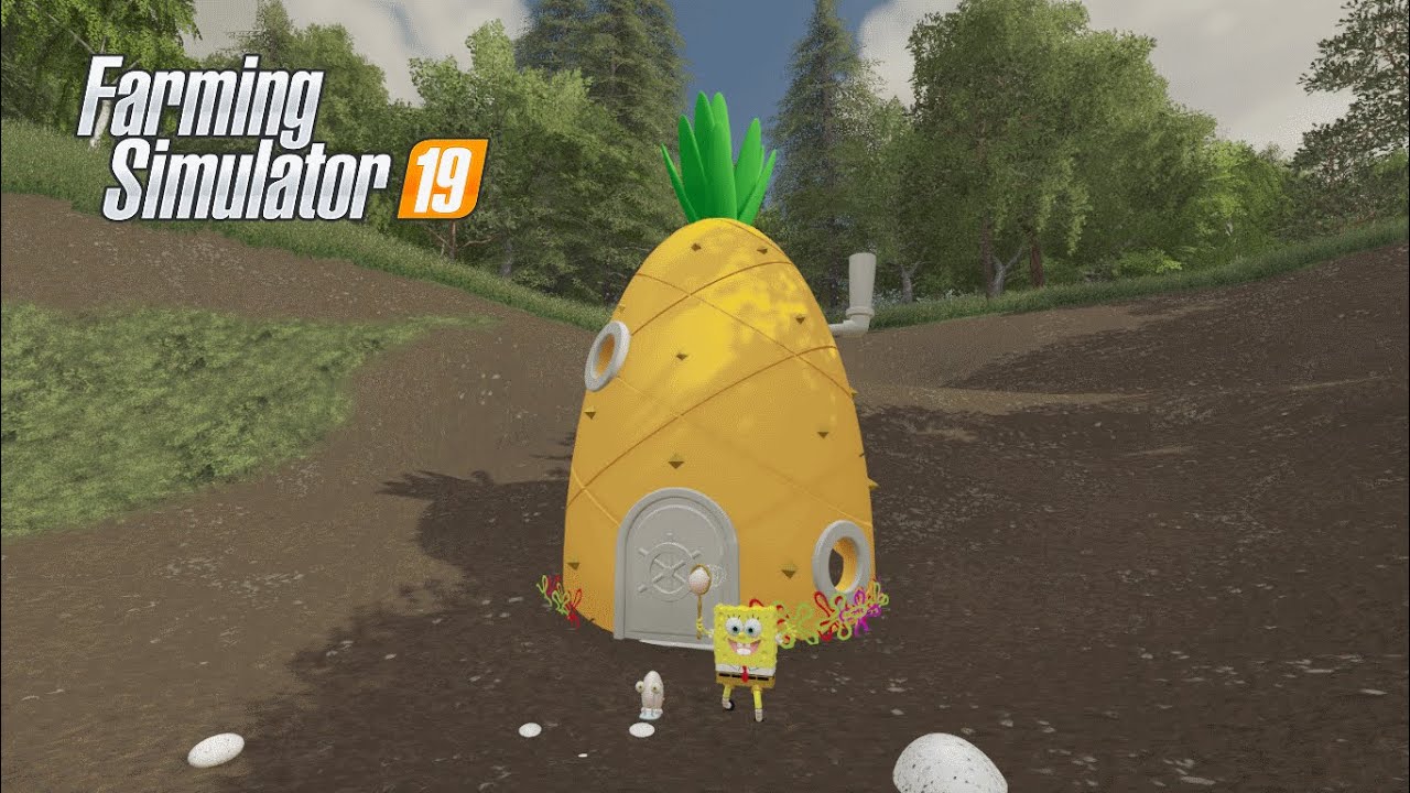 Spongebob in Farming Simulator 19 DIARY OF A FARMER Vlog 15 roleplay ...