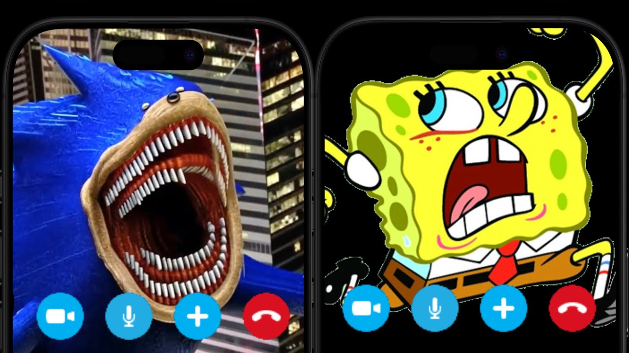 SpongeBob Gets a Scary Call from Sonic! | SCARY CALLS - YouTube