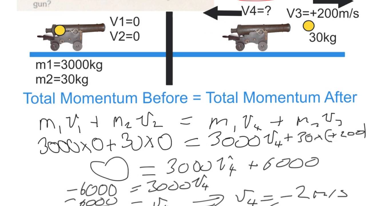 Conservation Of Momentum Examples YouTube