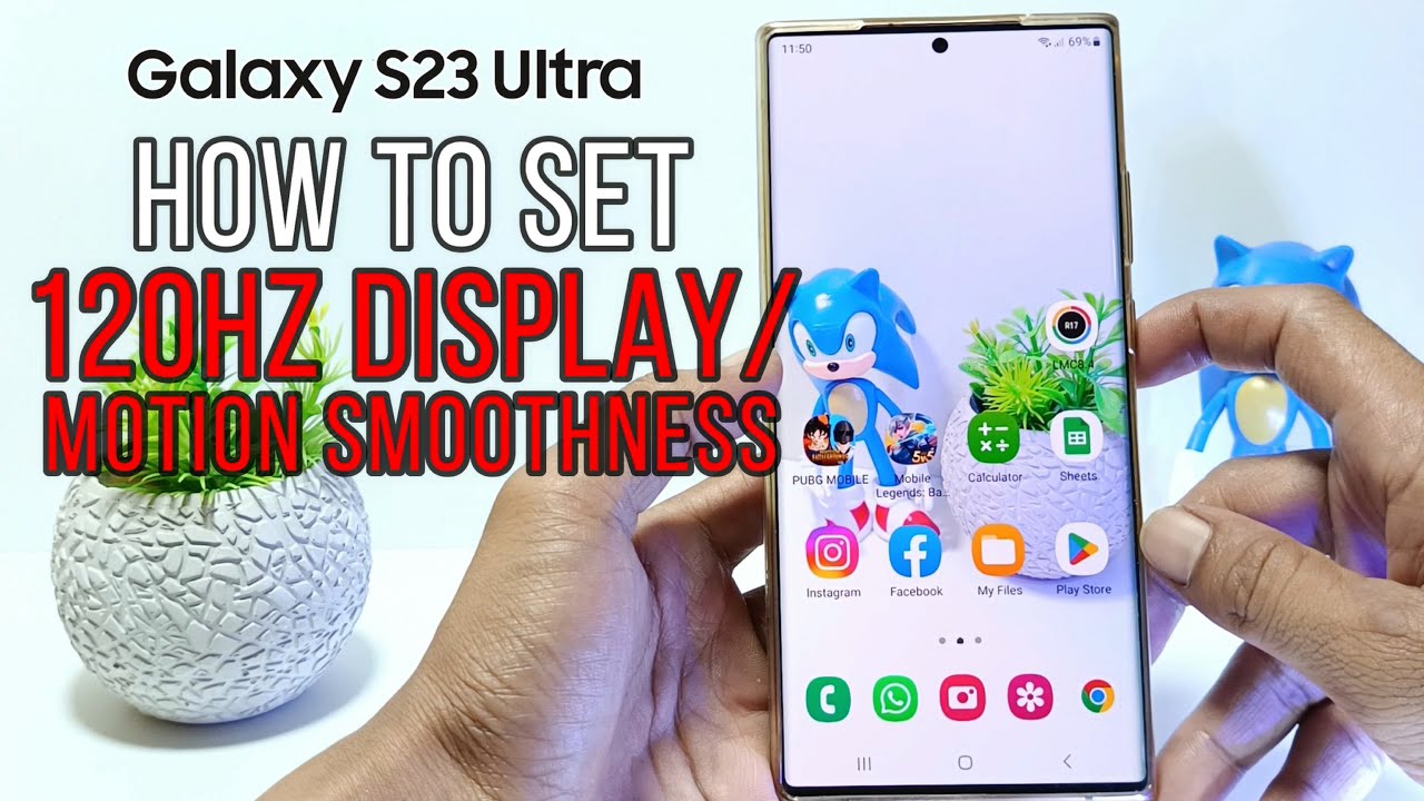 How To Set 120hz Display On Samsung Galaxy S23 Ultra | Motion ...