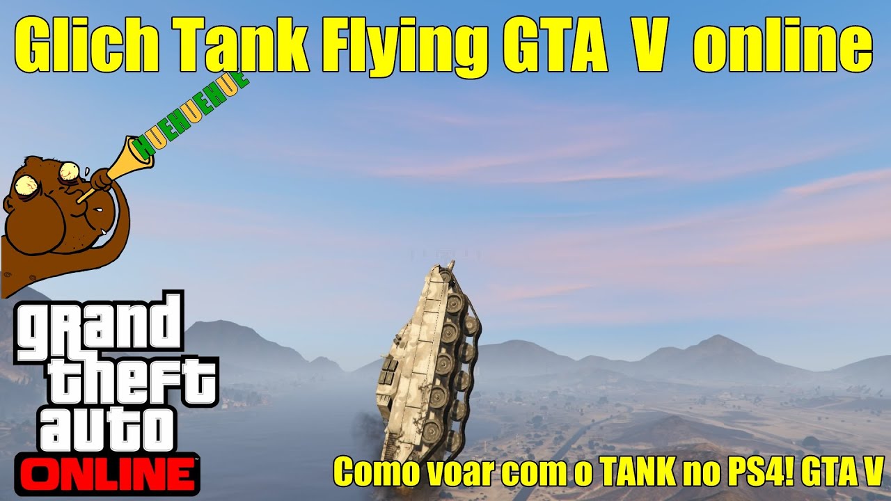 Glitch Tank Flying GTA V ONLINE! - Como voar com o Tank No online! GTA ...