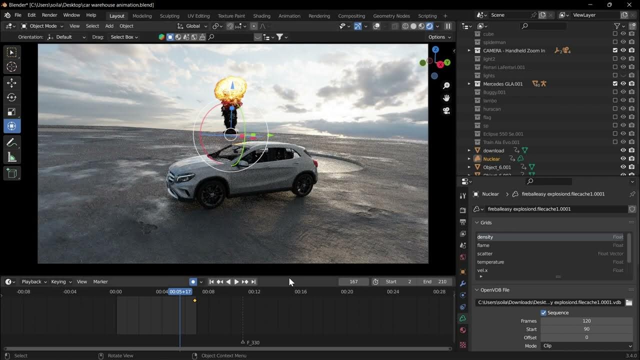 Tutorial Nuclear Explosion in Blender quickly - YouTube