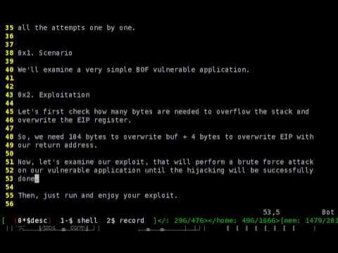 Buffer Overflow ASLR Brute Force - YouTube