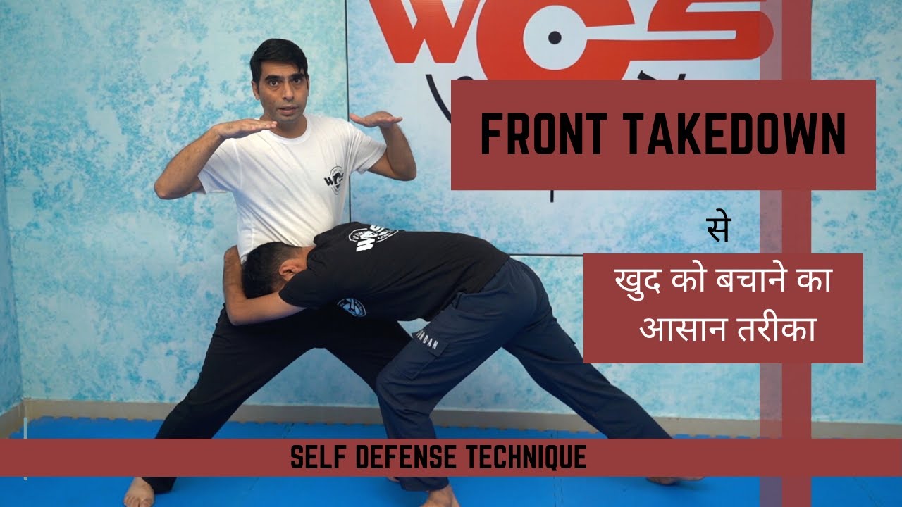 How to defend yourself against a front takedown - YouTube