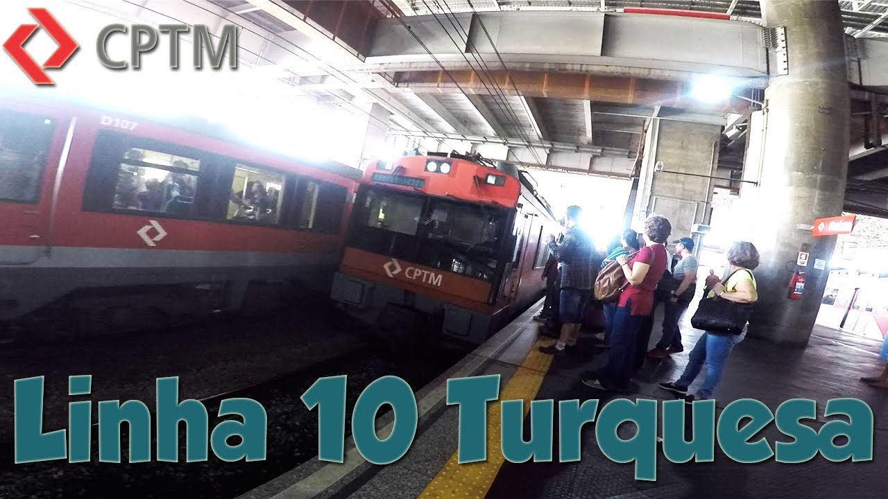 LINHA 10 TURQUESA CPTM - Trecho Completo - YouTube