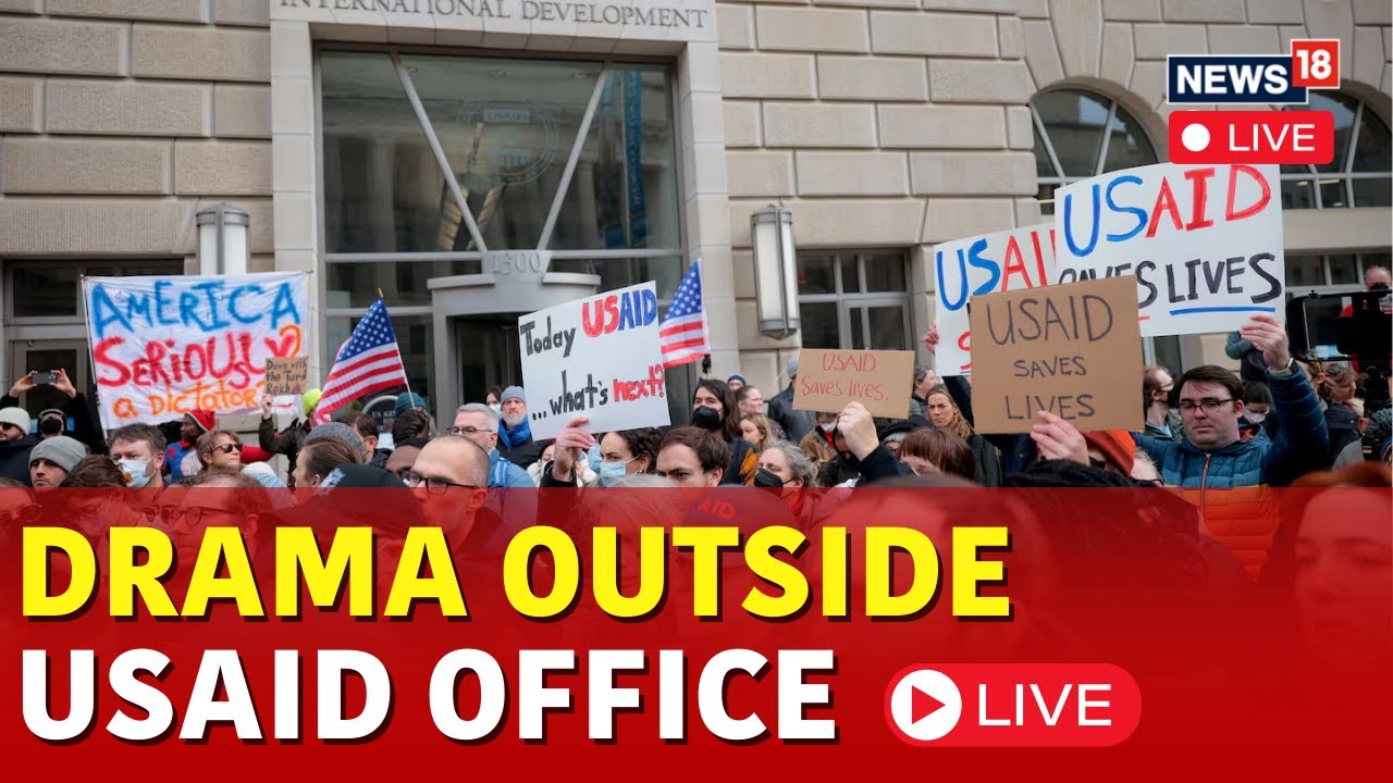 US News Today | USAID Staff Attempt To Enter The USAID Headquarters in ...