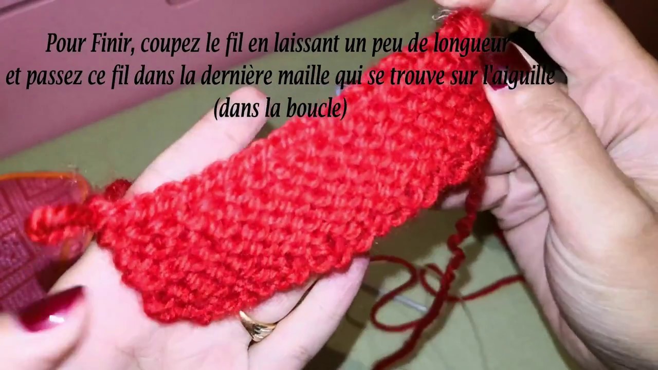 APPRENDRE A RABATTRE LES MAILLES - TUTO TRICOT - YouTube