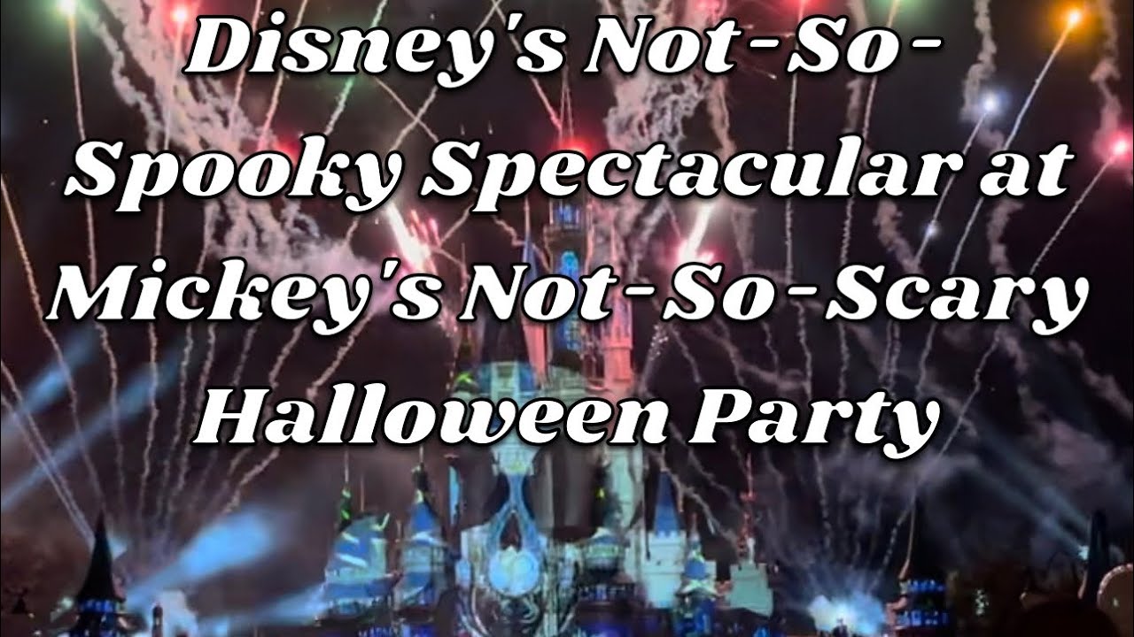 The Fireworks Show On Halloween During MNSSHP At Disney World! - YouTube