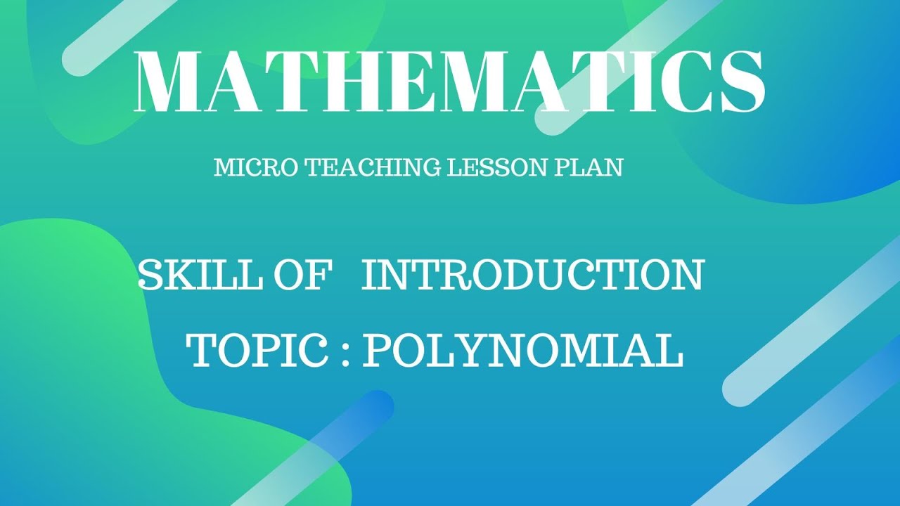 Micro Teaching lesson plan|| Mathematics|| Skill of Questioning ...