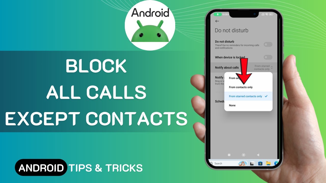 How To Block All Calls Except Contacts On Android (2025) - YouTube