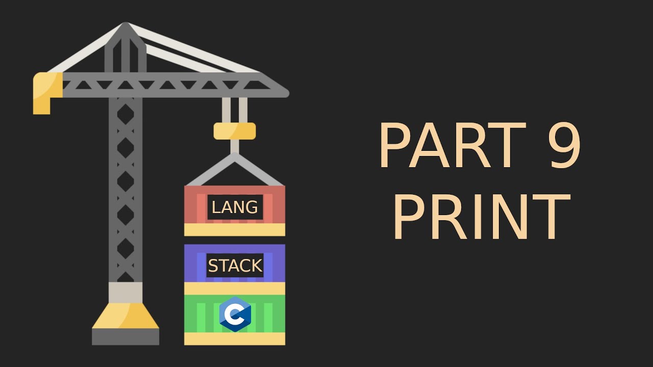 Stack Based Language in C | Part 9 Finally Printing Characters - YouTube