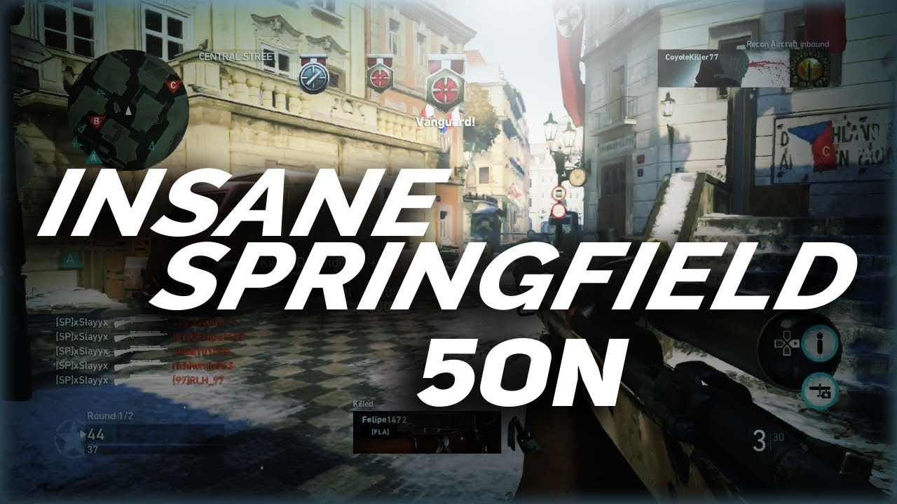 Insane Springfield 5on!!! (Cod WW2 ) @xSlayyx - YouTube
