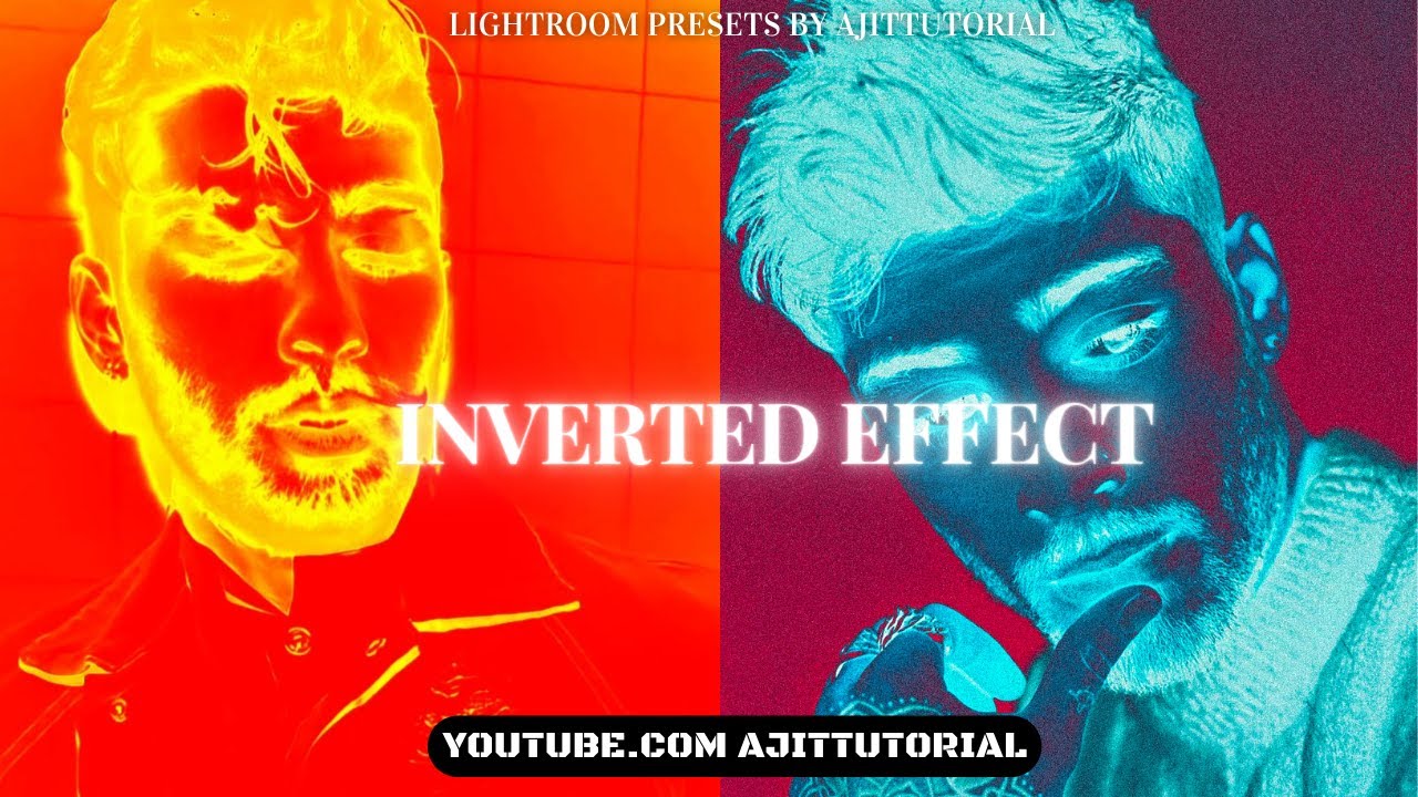 How I Created RED INVERTED EFFECT + Lightroom Preset | Free DNG ...