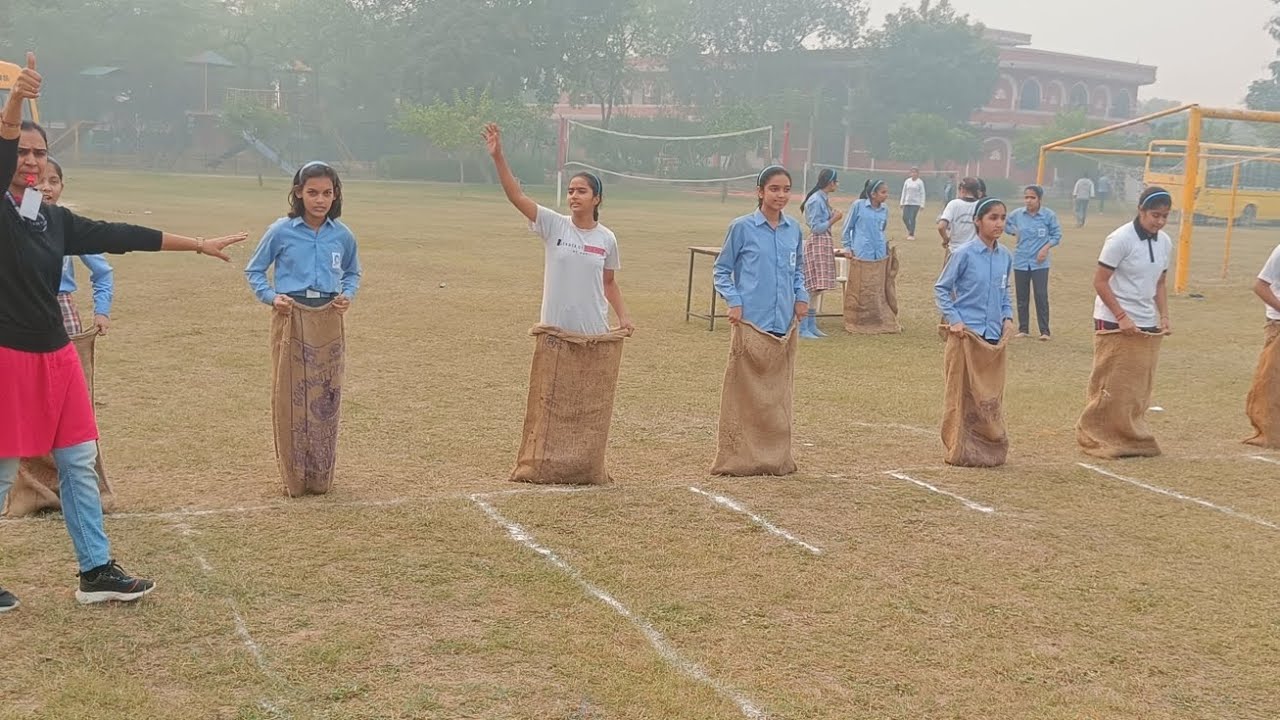 School Sports Meet Video ️| TRIVENI SCHOOL| Funday | Enjoyment 😀 ...