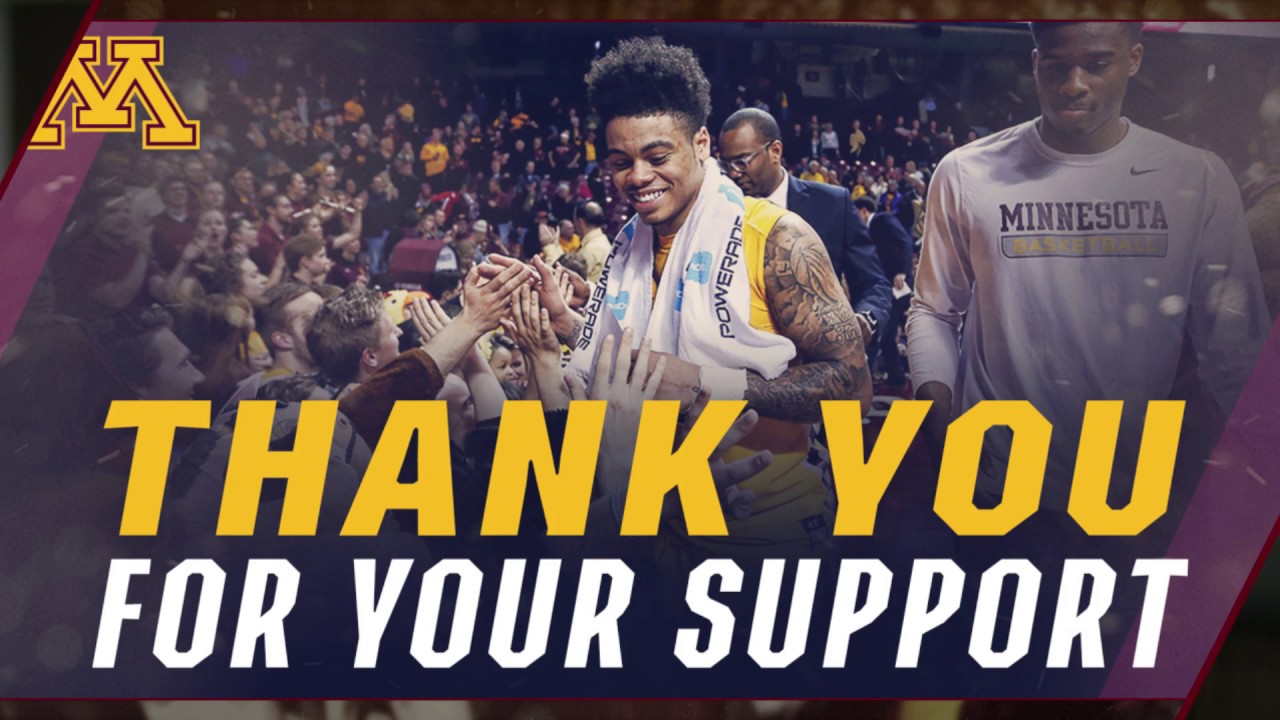 Gopher Basketball: Thank You Season Ticket Holders - YouTube