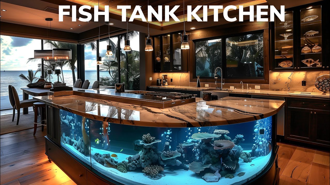 Fish Tank Kitchen Countertop Inspiration - YouTube