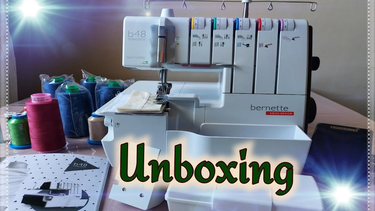 Unboxing - Mașină Combinată - Surfilat și Acoperire - "Bernette b48 Funlock" - YouTube