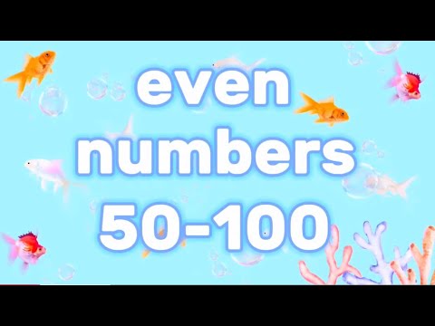 Skip Counting Numbers by 2 – Count the Even Numbers from 50 to 100 ...