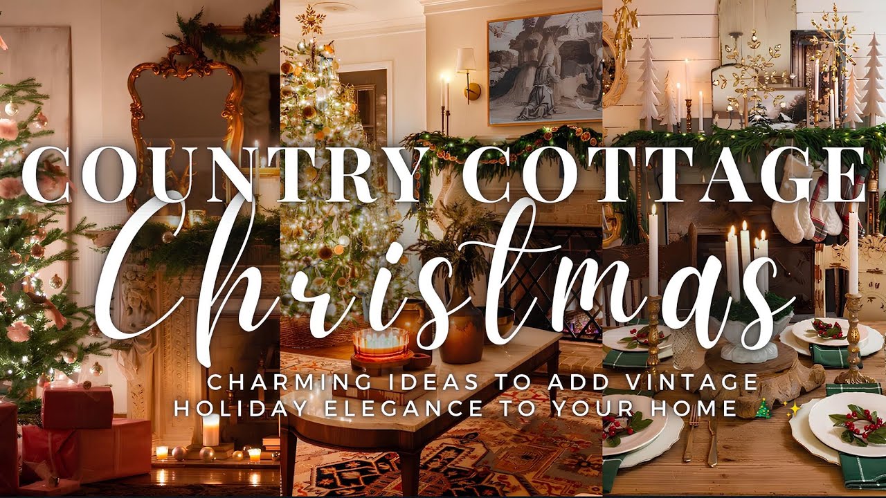 Country Cottage Christmas Decor: Charming Ideas to Add Vintage Holiday ...