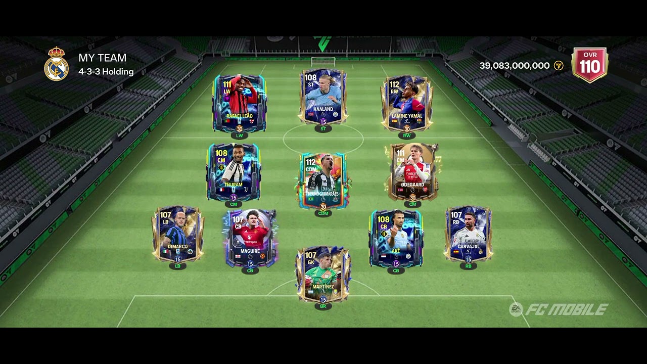 My fc mobile team 1 account - YouTube