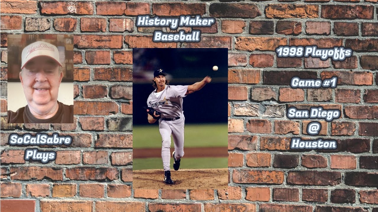 History Maker Baseball - 1998 Playoffs - San Diego @ Houston - YouTube