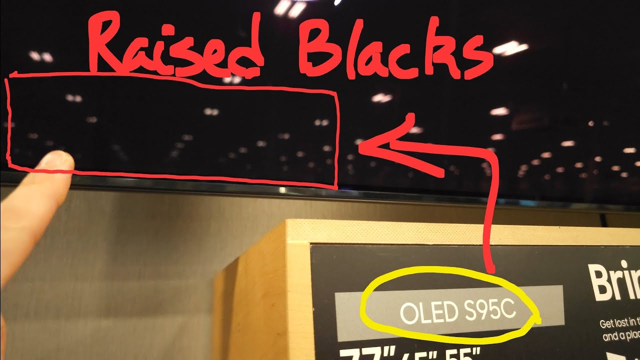 Raised blacks are a problem for the S95C under lighting conditions. It ...