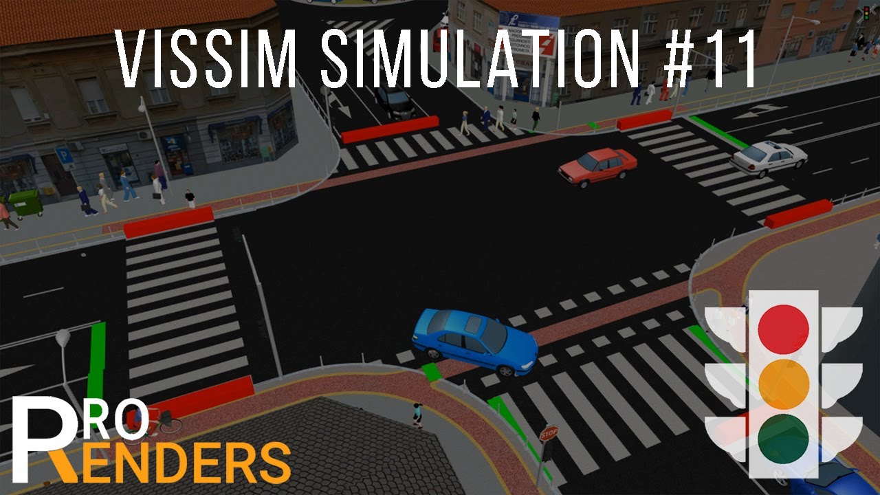 Vissim Simulation #11 - YouTube