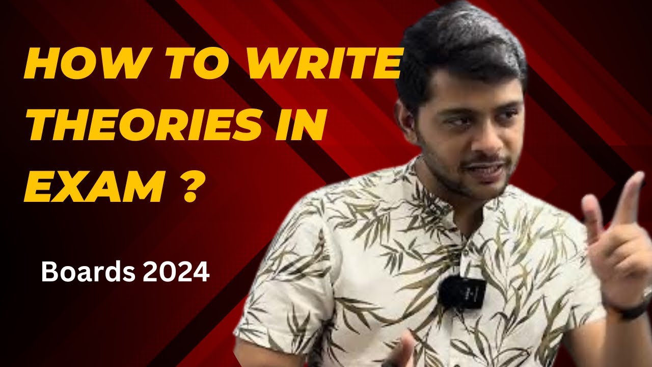 How to write theories in board exams? BOARDS 2024 - YouTube