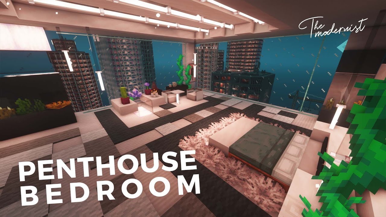 Minecraft Modern Skyscraper Bedroom - YouTube