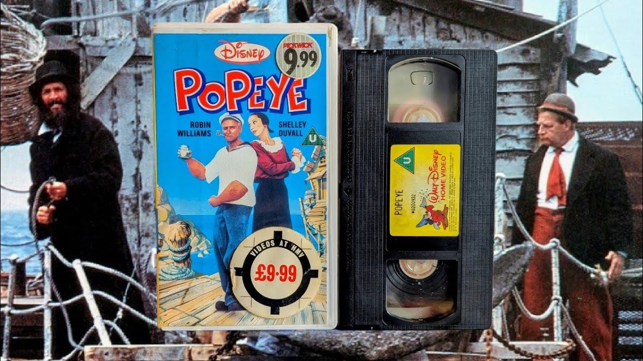 Popeye 1980 Uk Vhs Retail Tape And Opening Youtube