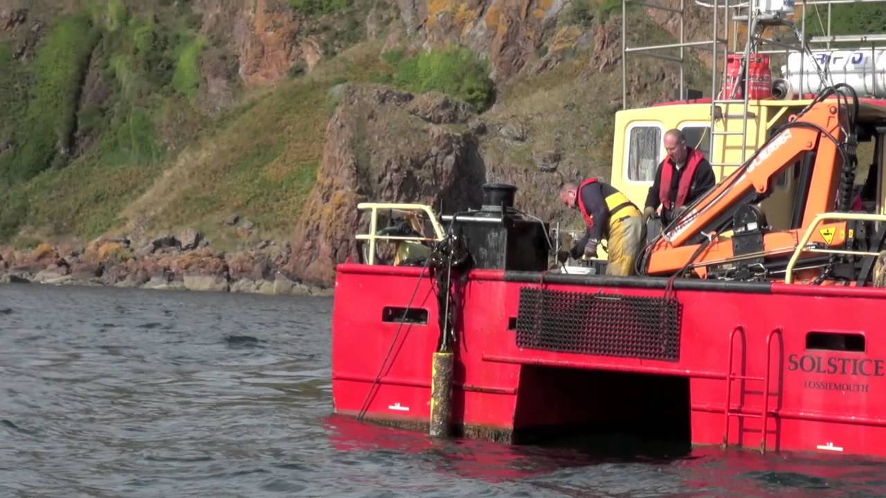 Moray First Marine Recover Acoustic Monitoring Pod - YouTube