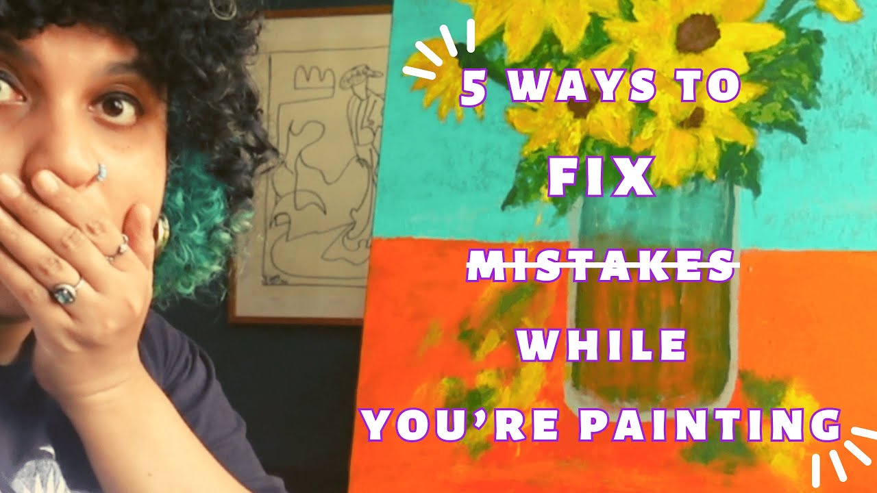 i made a mistake in my painting, and here’s how I FIXED it || Paint ...
