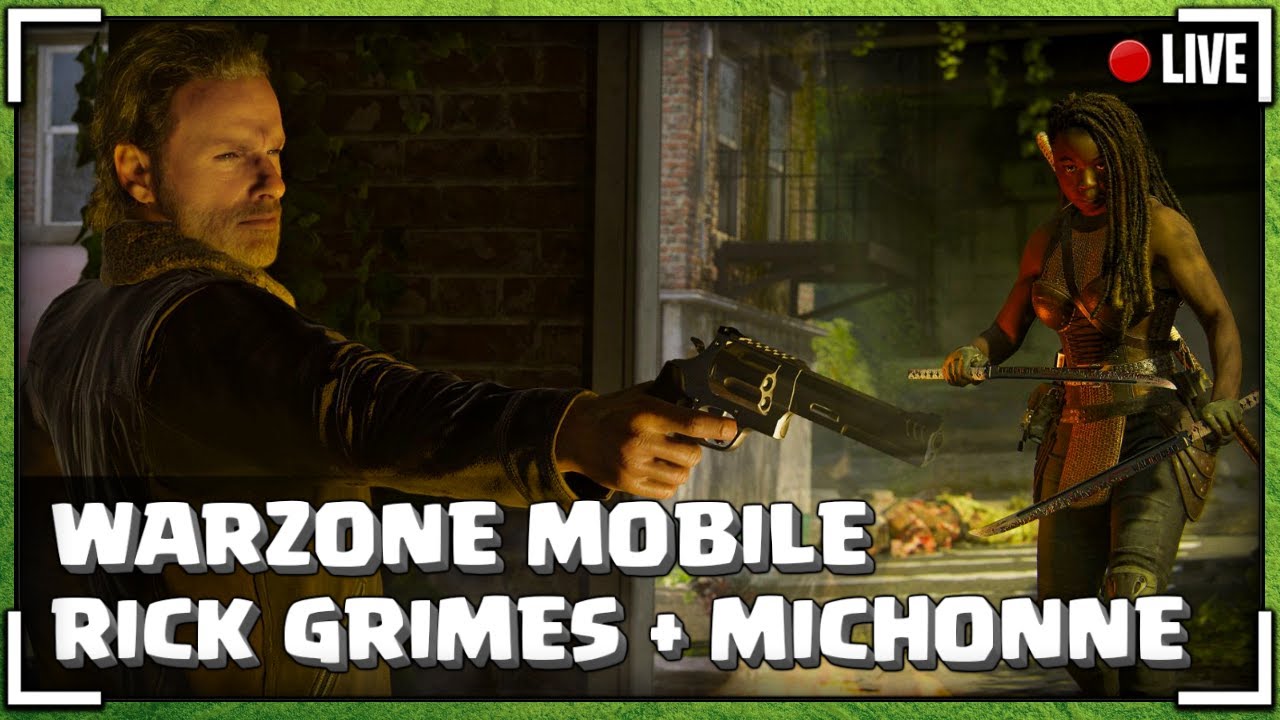 🟠 CALL OF DUTY : WARZONE MOBILE - RICK GRIMES & MICHONNE 🧟‍♂️🔫 [SAISON ...