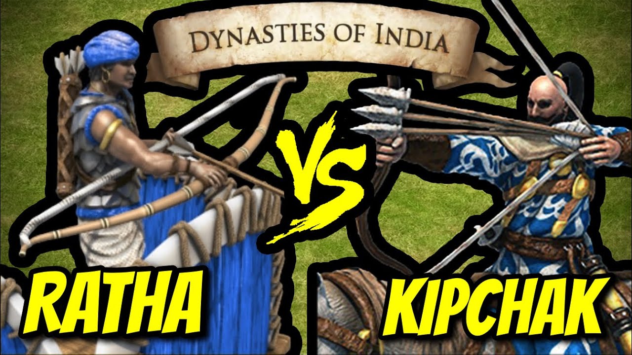 200 ELITE RATHA (Ranged) vs 200 ELITE KIPCHAKS | AoE II: Definitive ...