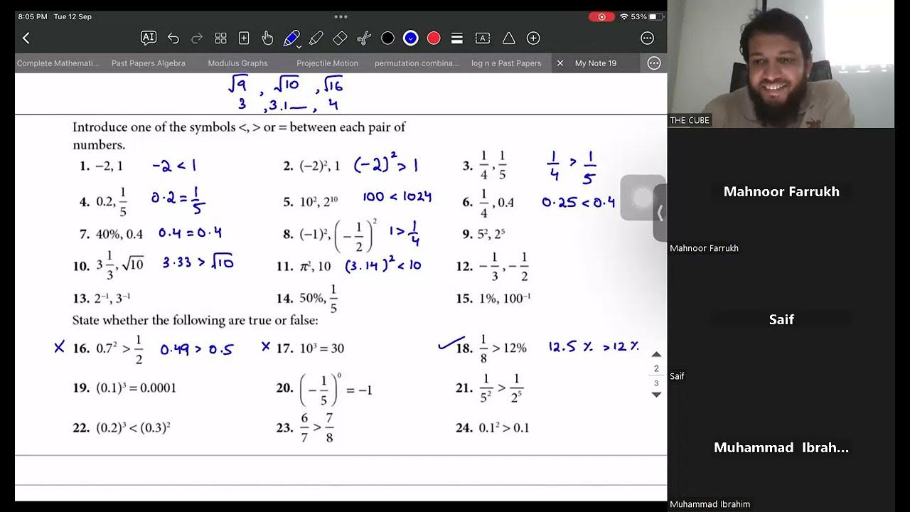 Math O Level 4024, IGCSE 0580 - Linear Inequalities - Lec 1 by Ahsan Maths Wala - YouTube