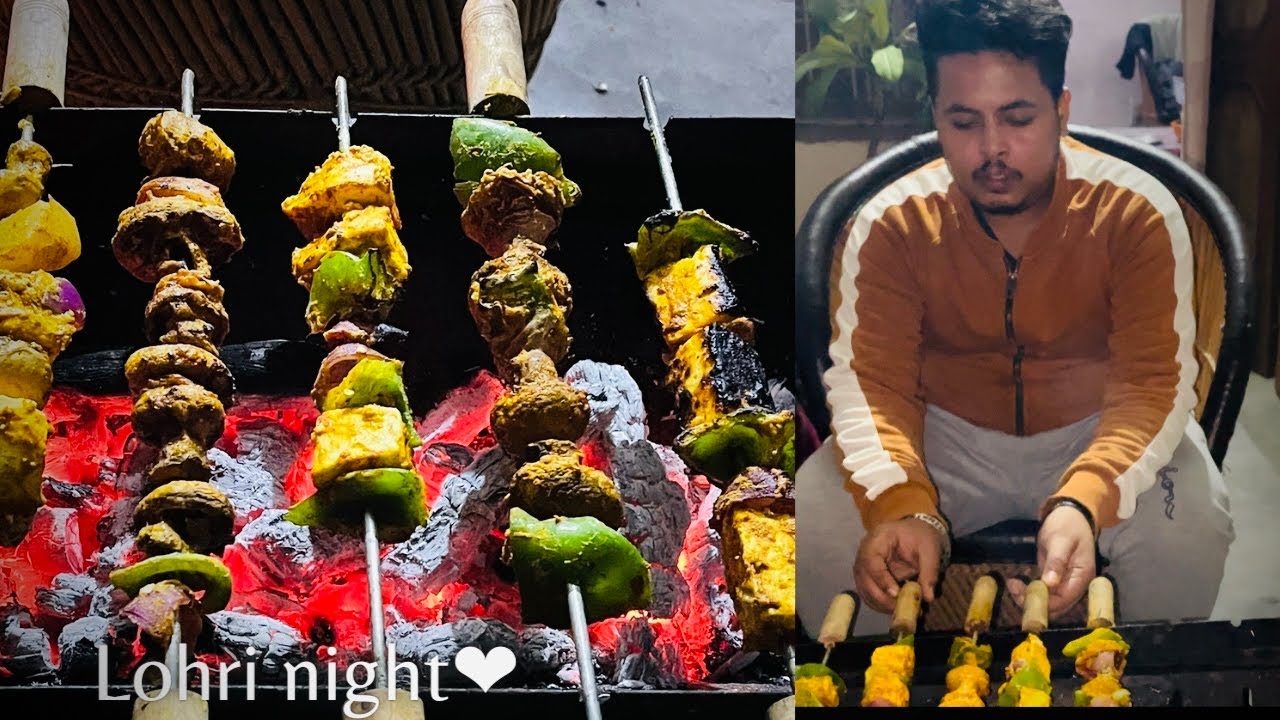 Midnight barbecue at lohri || vlog -34 || - YouTube