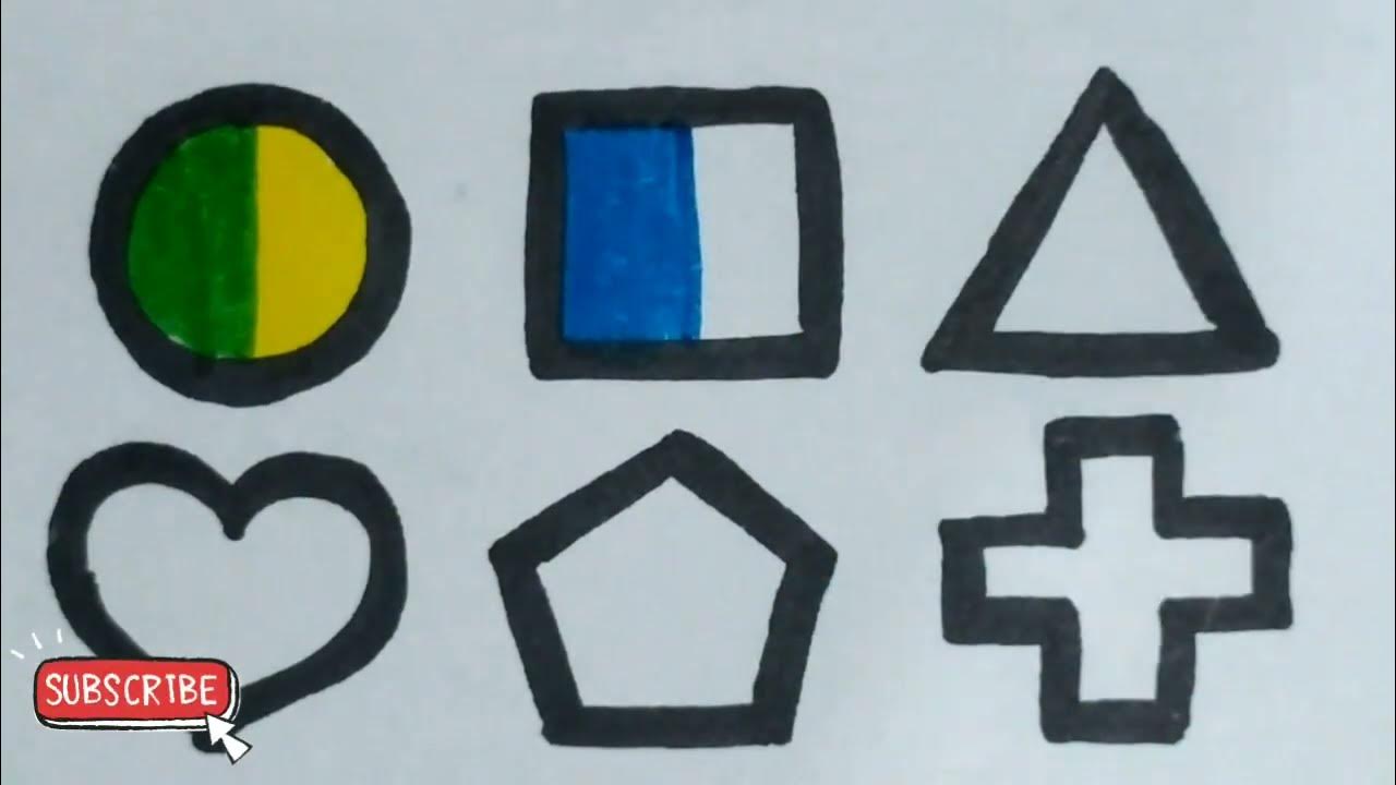 Learn Shapes and colors | Circle, Square, Triangle, Star, Pentagon ...