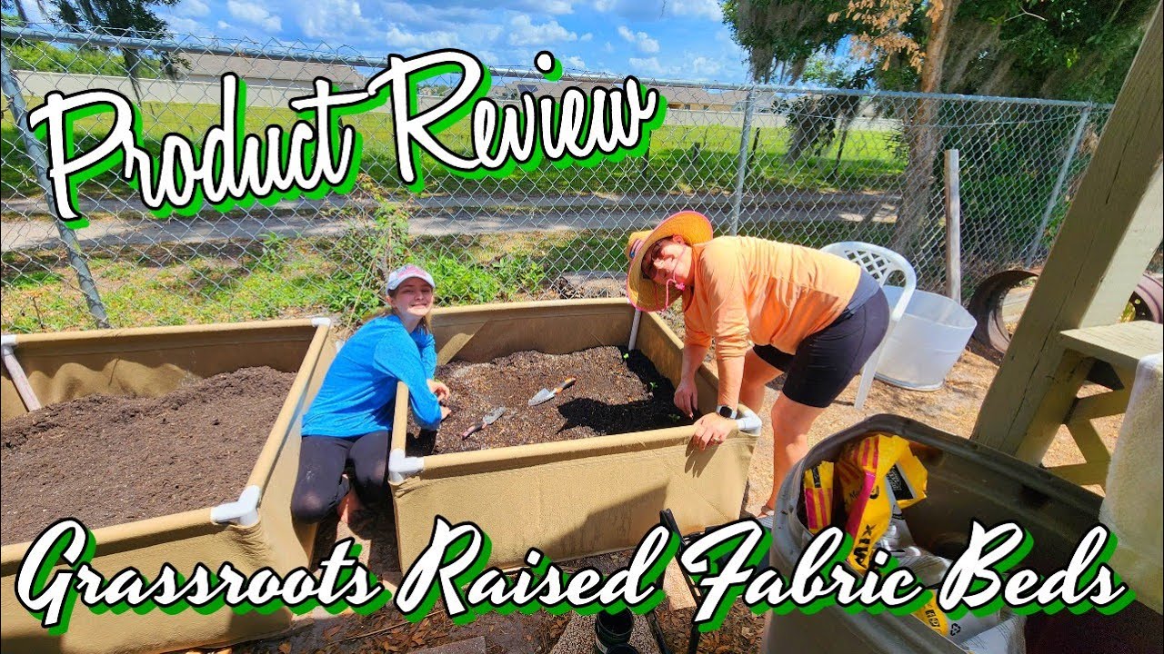 GRASSROOTS Square Raised Fabric Beds🪴Product Review - YouTube