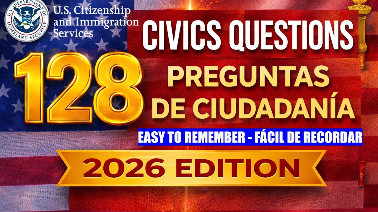 128 Civics Questions for US Interview Citizenship | 128 Preguntas de ...