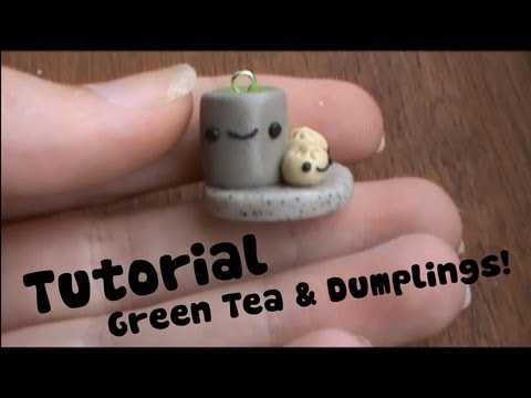 Green Tea & Dumpling Charm Tutorial - YouTube