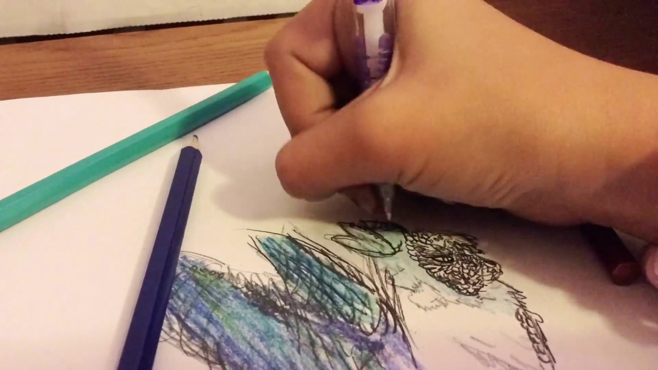 Art-coral the sea fox drawing my creation - YouTube