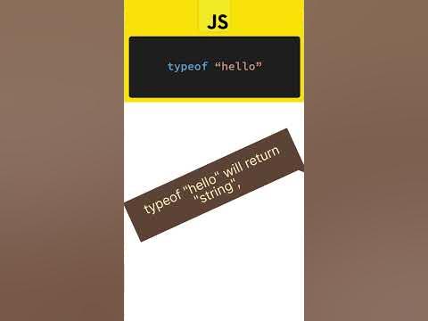 TypeOf Operator in JavaScript|| #shorts #javascript #learnjavascript #tktech #viral - YouTube