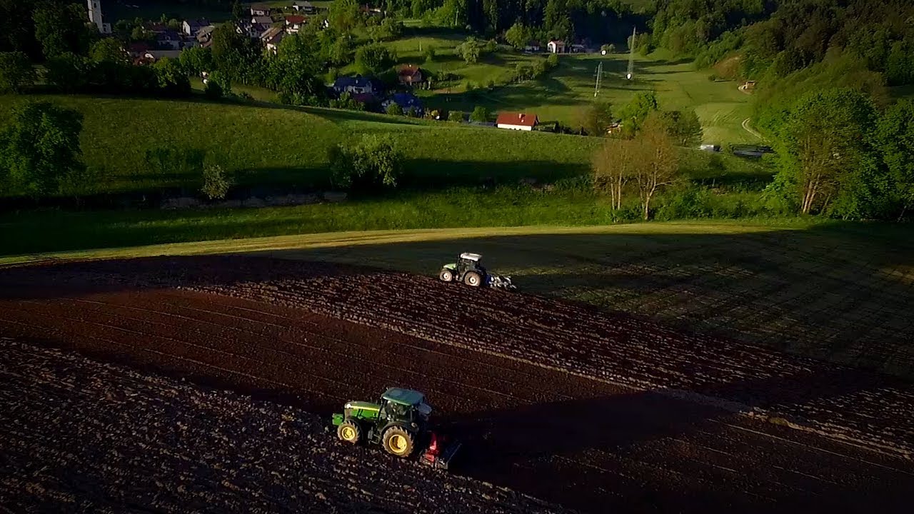 Ploughing, Harrowing and Planting | Corn Planting on a Small Dairy Farm ...