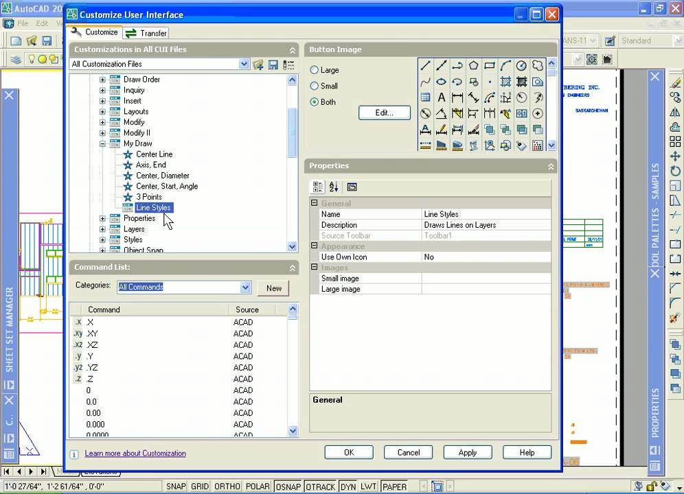 Creating a Flyout Toolbar with CUI Editor - YouTube